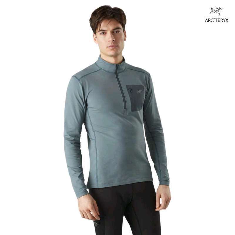 Jual Baselayer Trail Running Hiking Arcteryx Rho Lt Zip Neck Men Pria ...