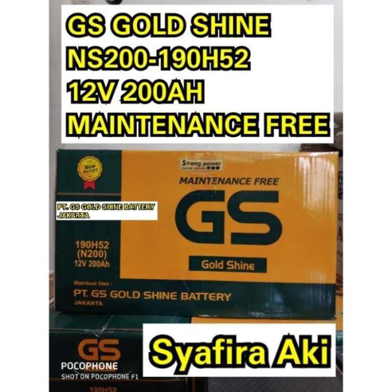 Jual Aki /accu Genset, Kapal, Bus, Industri N200 Gs Mf 12v 200ah Di ...