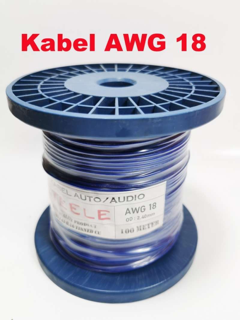 Jual Kabel AWG 18 STEELE 100 Meter dengan Tungkul - kabel serabut - cable Best Seller di Seller ...
