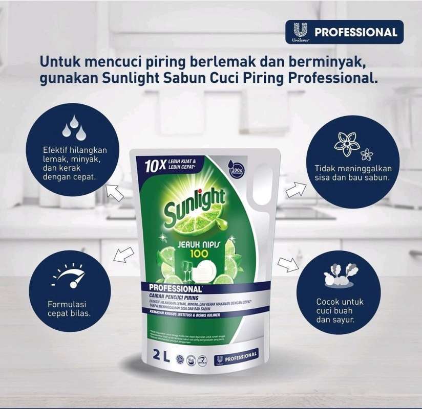 Jual Sunlight professional Lime pouch / Sunlight 2 Liter professional ...
