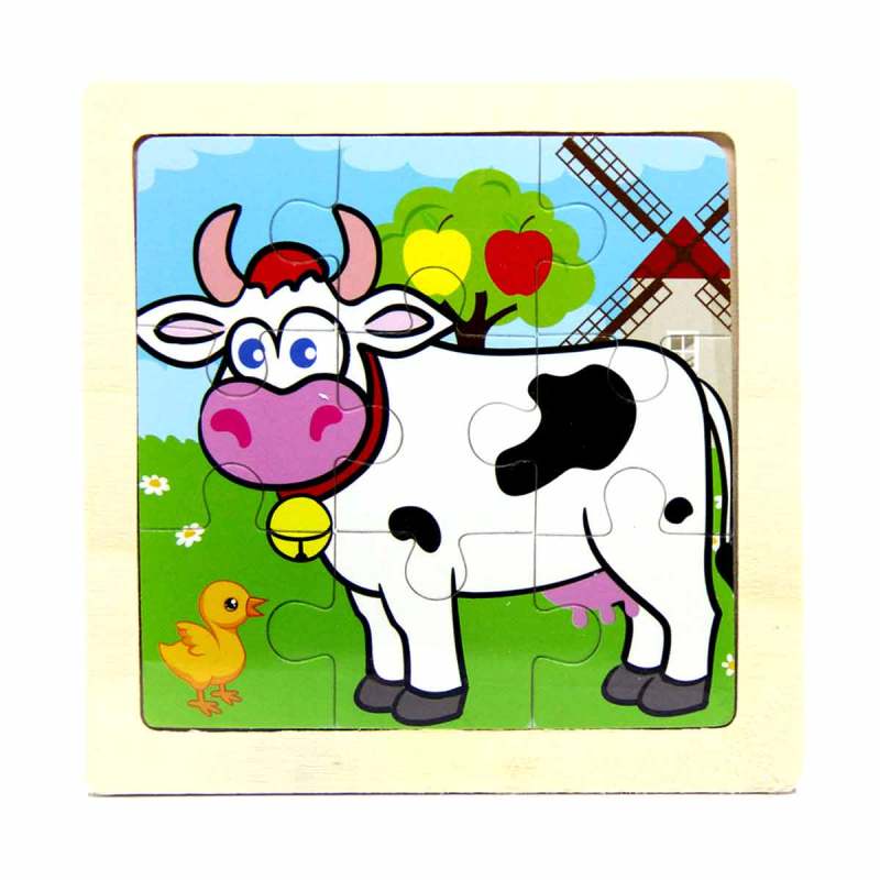 Jual Yilibao PK406 Sapi Smart Kid Puzzle Jigsaw Mainan Edukasi [3x3/ 9 ...
