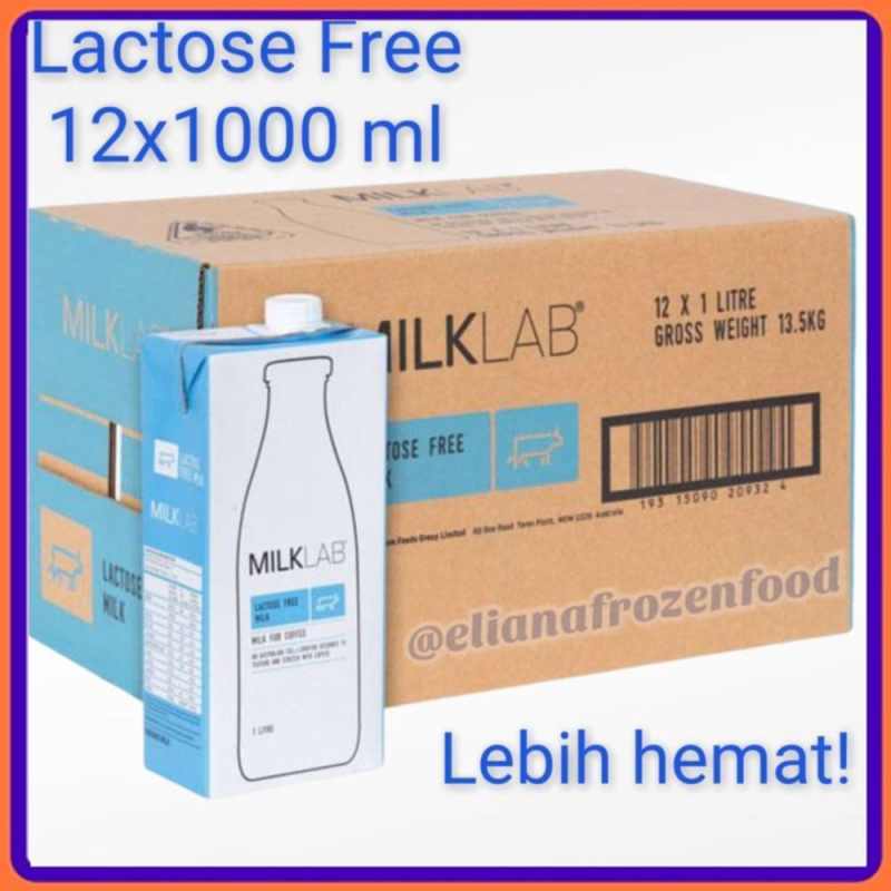 Promo Milk Lab Lactose Free Milk / Susu Uht 1 L Bebas Laktosa Diskon 12 ...