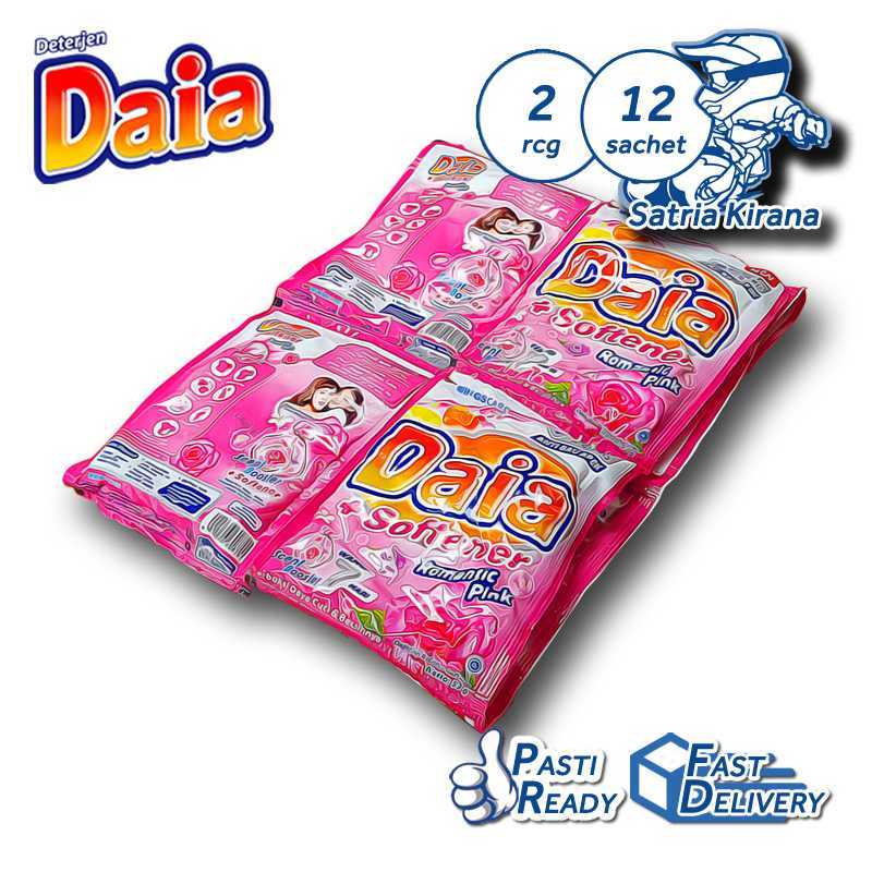 Promo Daia Softener Pink [52 gr x 12 sachet | 2 renceng] Romantic ...