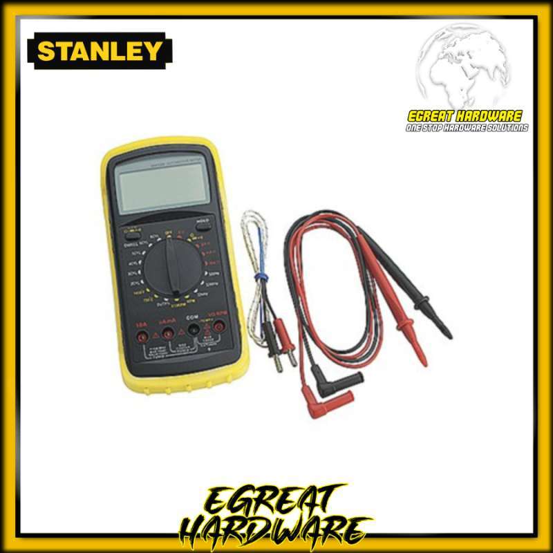 Jual Digital Multimeter Stanley 79034 Pengukur Tegangan Listrik Di ...