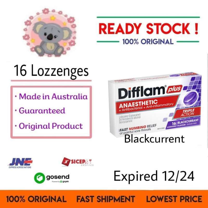 Jual Difflam plus blackcurrent lozenges ORIGINAL AUSSIE di Seller ...