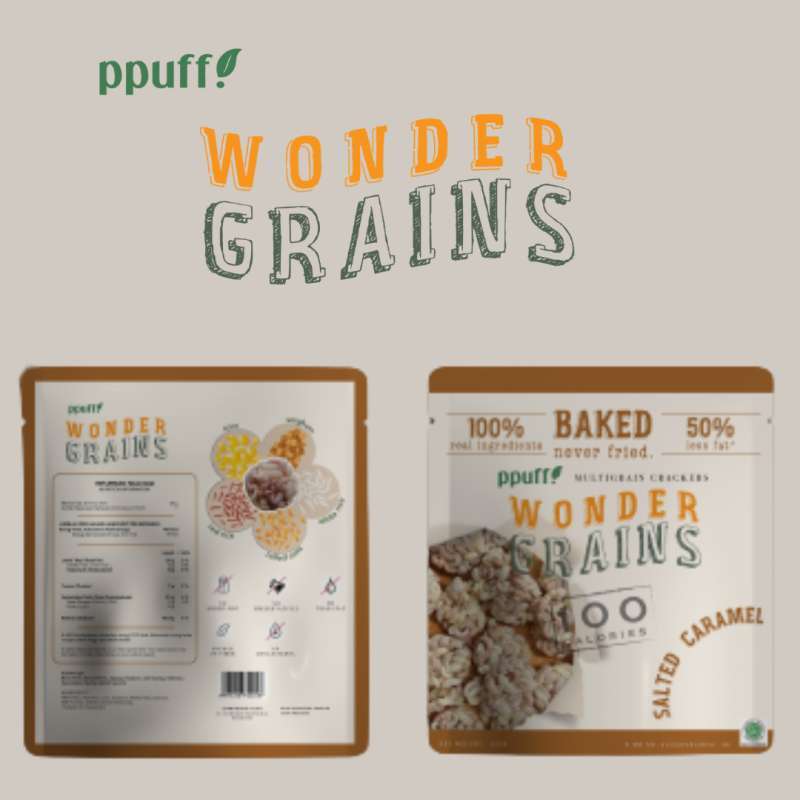Jual ppuff! Wonder Grains Salted Caramel [25 Gram] [isi 24 pcs] di ...