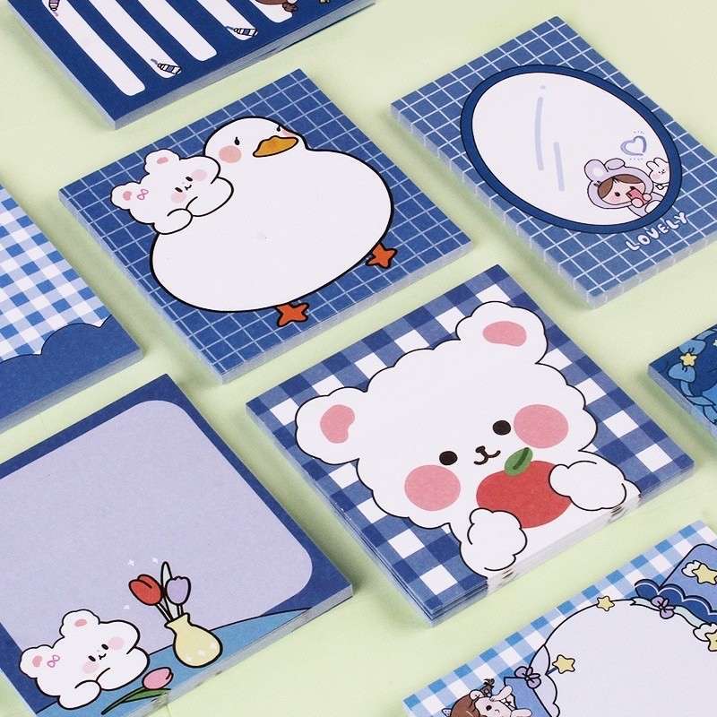 Jual Sticky Notes Cartoon Korean Style Isi 50 Lembar di Seller gwiyeo ...