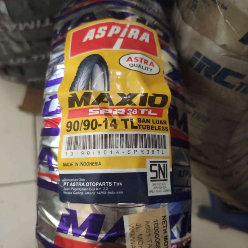 Ban Tubeless Aspira Maxio 90 - Harga Terbaru Juni 2024 & Gratis Ongkir | Blibli