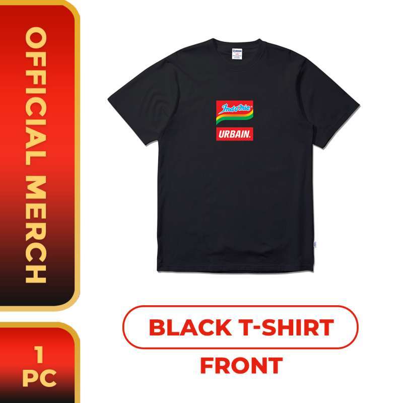 Jual T-Shirt Indomie | URBAIN Black - Indomie | URBAIN Collaboration di ...