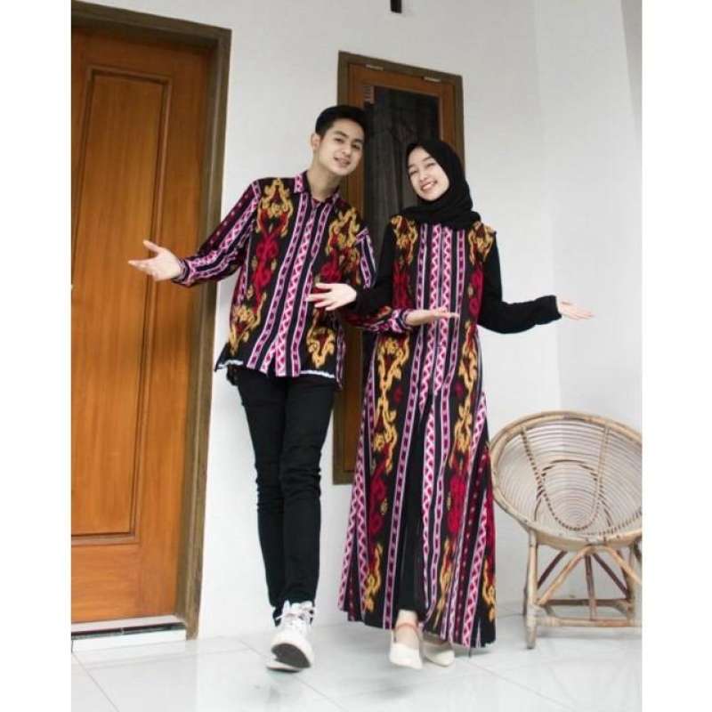 Jual Couple Longcardy Batik Motif Tenun Batik Khas Indonesia Di Seller