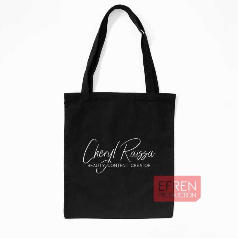 Jual Custom Tote Bag Sablon 1 Warna 2 Sisi 35 X 40 Cm Custom Tas Di ...