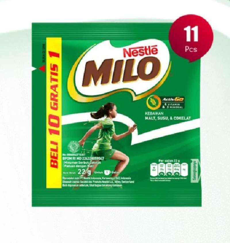 Jual Milo Activ-go Sich.sachet/renceng 20x22gram ( 11 Pcs ) Di Seller ...