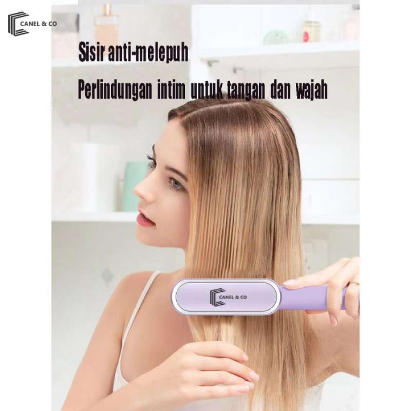 Jual Canel&Co Catok Sisir Pelurus Rambut Hair Curler 2 In 1 Catokan ...