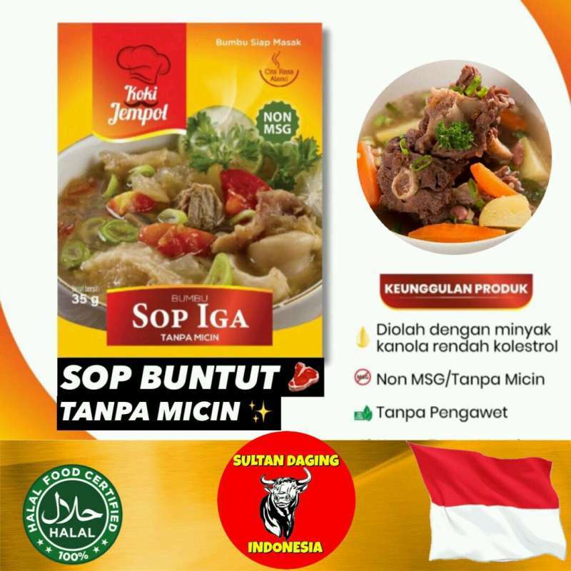 Jual Bumbu Sop Iga Tanpa Micin 35 Gram Koki Jempol Bumbu Sop Buntut Bumbu Buntut Sup Bumbu