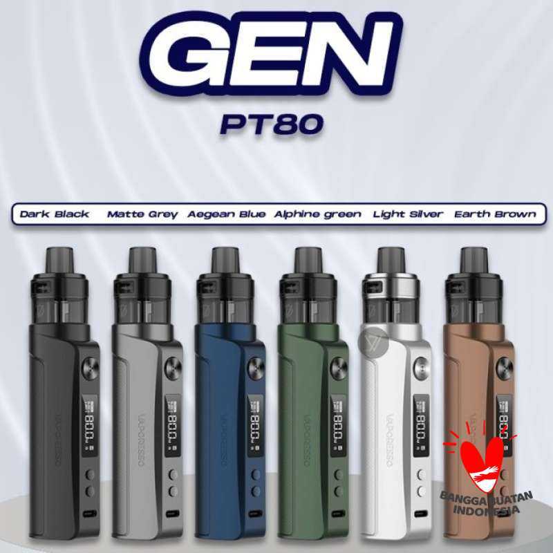 Jual Vaporesso Gen Pt80 S 80w 18650 Pod Mod Kit / Gen Pt80 Pt80s Pt 80s ...