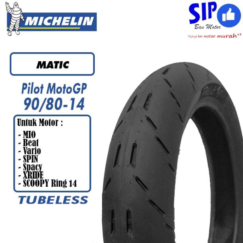 Jual Ban motor matic Michelin Moto GP 90 80 14 tubeless beat mio vario ...