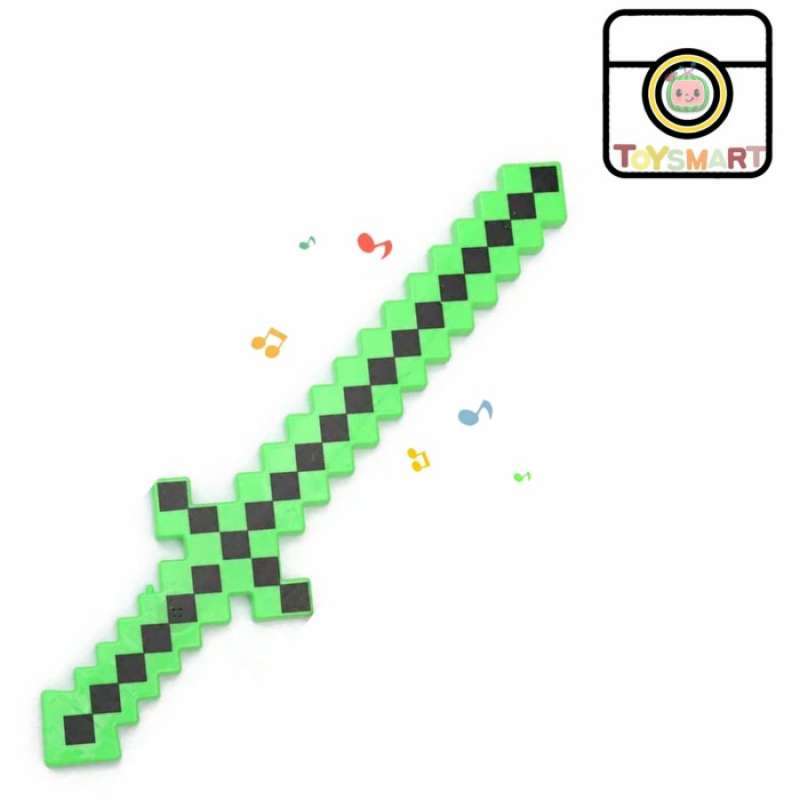 Promo MAINAN PEDANG MINECRAFT SWORD LED - Hijau Diskon 5% di Seller ...