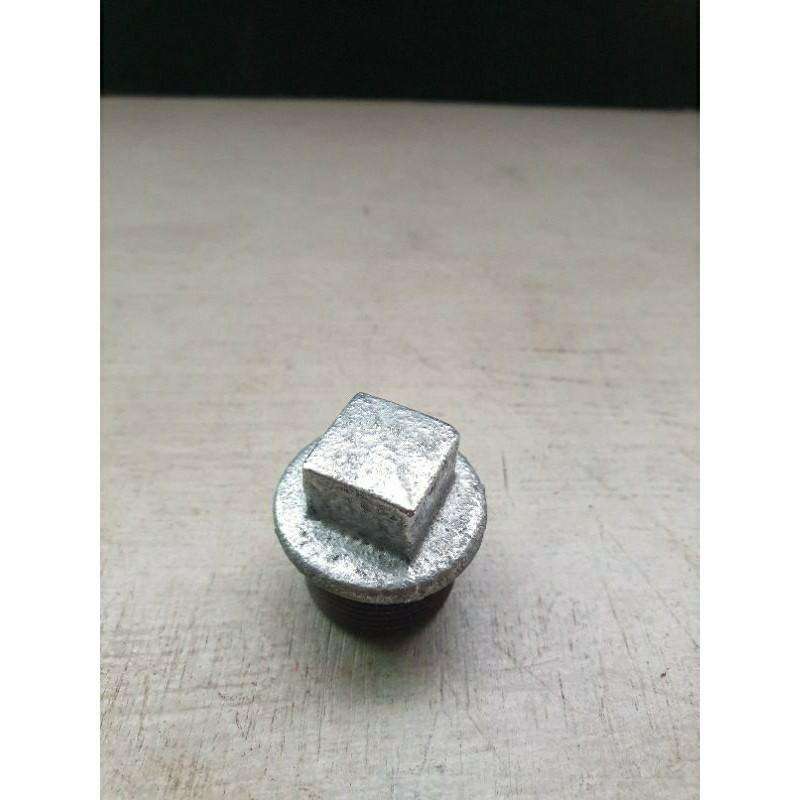 Jual Plug Tutup Pipa Air Drat Luar 3/4 Dop Plug Tutup Lubang Besi ...