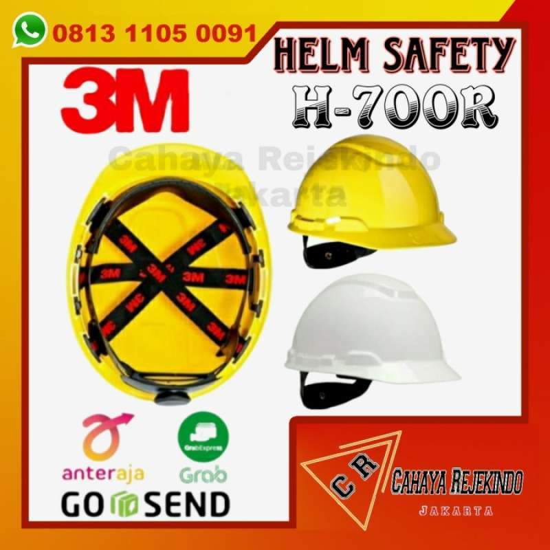 Promo Helm Safety Proyek 3M H-700R/Safety Helmet 3M H-700R/Helm Proyek ...