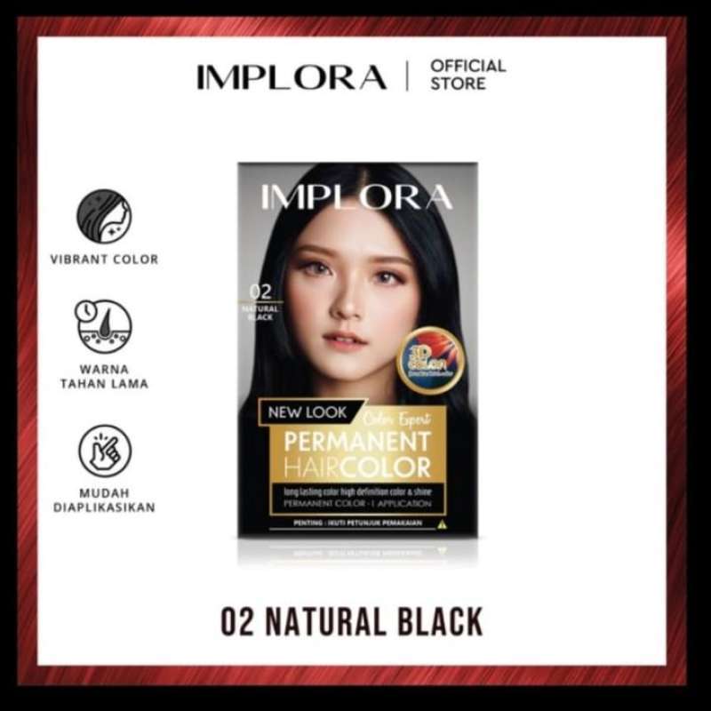 Jual IMPLORA PERMANENT HAIR COLOUR EXPERT BPOM - IMPLORA CAT RAMBUT di ...