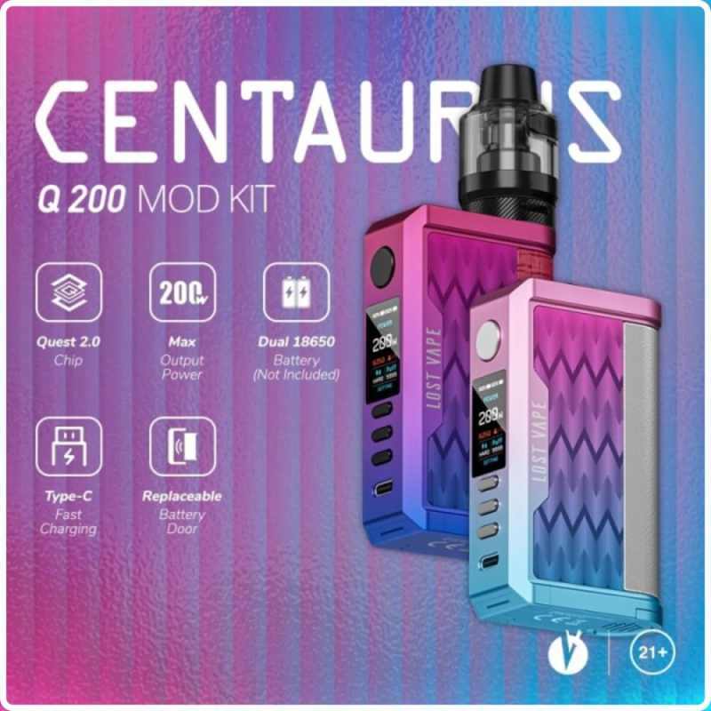Jual Authentic Lost Vape Centaurus Q200 Kit Kode 225 - Ssteak di Seller ...