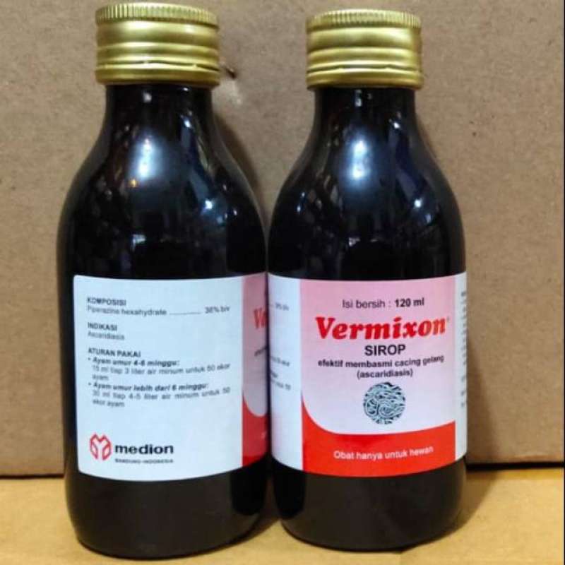 Jual Vermixon Sirop 120 ml Obat Cacing Unggas di Seller Akas Shop Serba ...