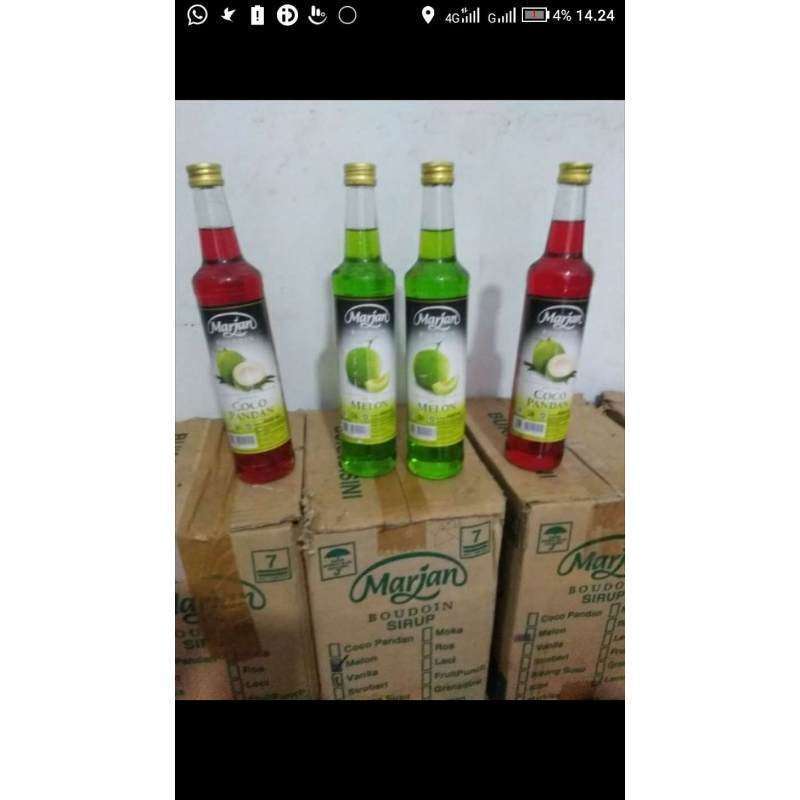 Jual sirup marjan 1 dus 12 pcs. melon di Seller Toko plastik Akbar jaya ...
