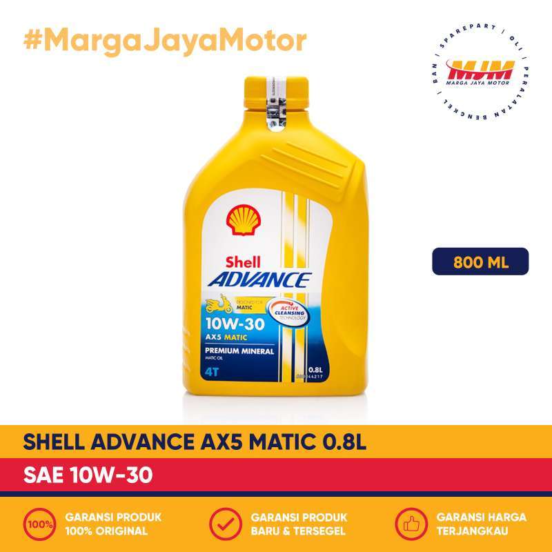Jual Shell Advance Ax5 Matic 10w/30 [800ml] Shell Oil 0.8l Original Di ...