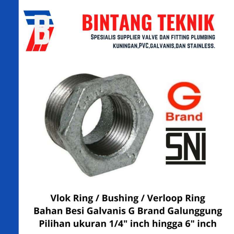 Jual Vlok Ring (Bushing) 1 x 3/4 Besi Galvanis G Brand Galunggung ...