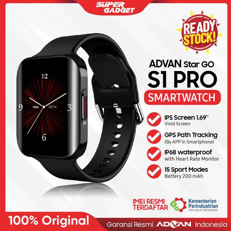 Jual Advan Start Go S1 Pro Smartwatch Jam Tangan Bluetooth Jam Pintar ...