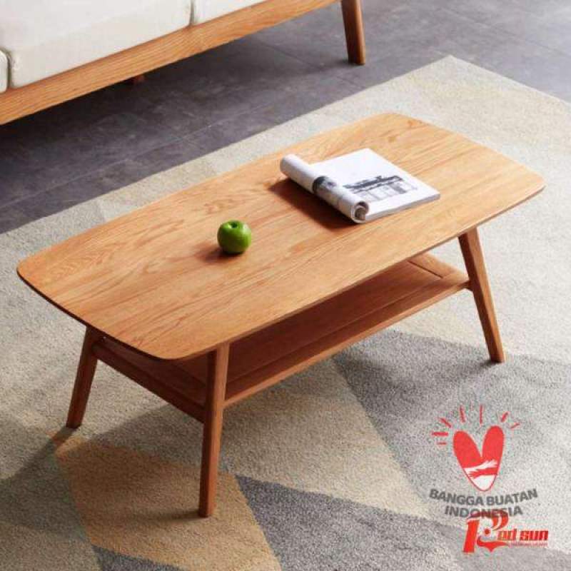 Jual Red Sun Meja Tamu Minimalis Coffee Table Meja Kopi Ruang Tamu Kayu ...