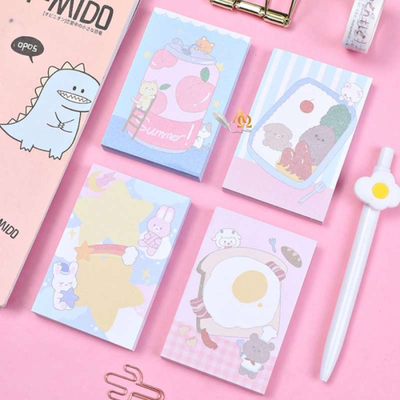 Promo Stick Note Unik / Sticky Note Motif Imut Isi 100 Lembar Diskon 5% ...