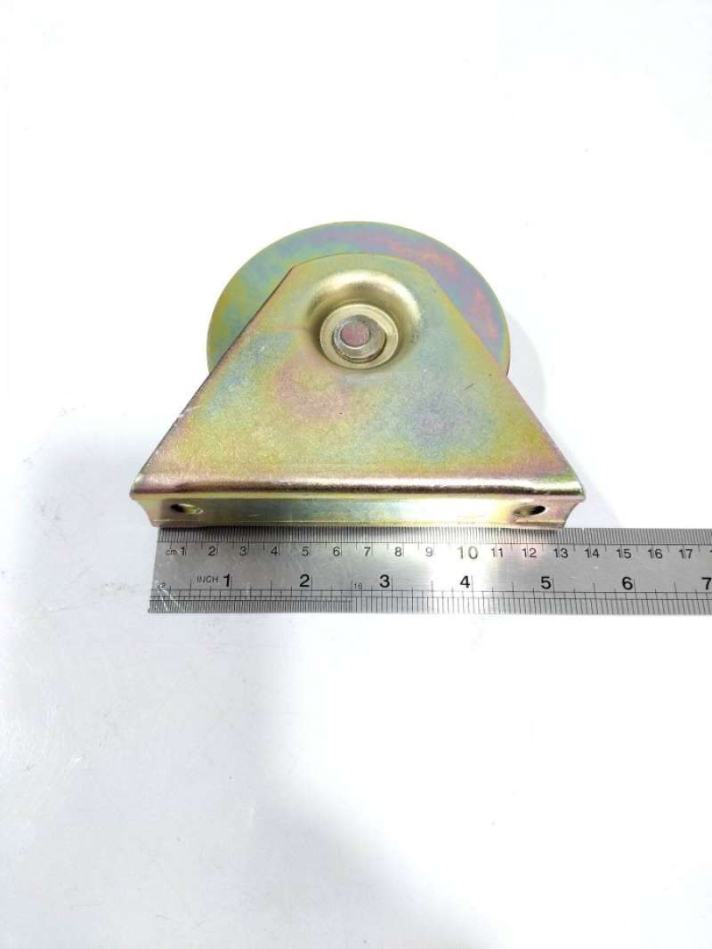 Jual Roda Pintu Pagar 10cm/ Roda Pintu Besi As/katrol 100mm Bulat ...