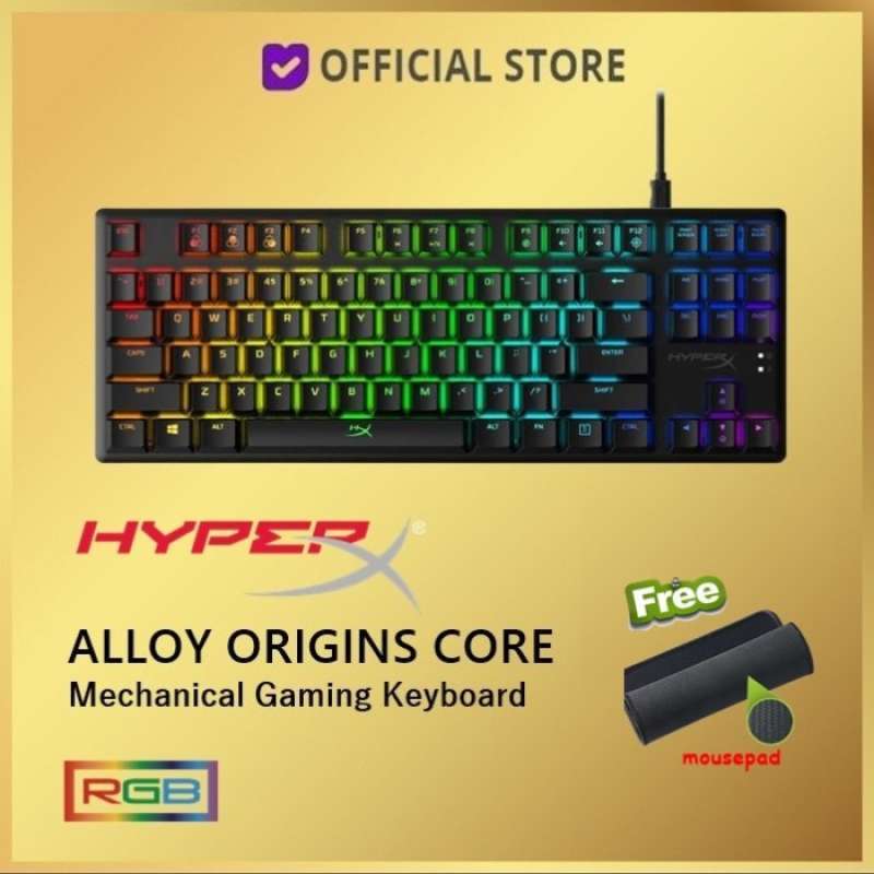 Jual HyperX Alloy Origins Core RGB TKL Mechanical Gaming Keyboard di ...