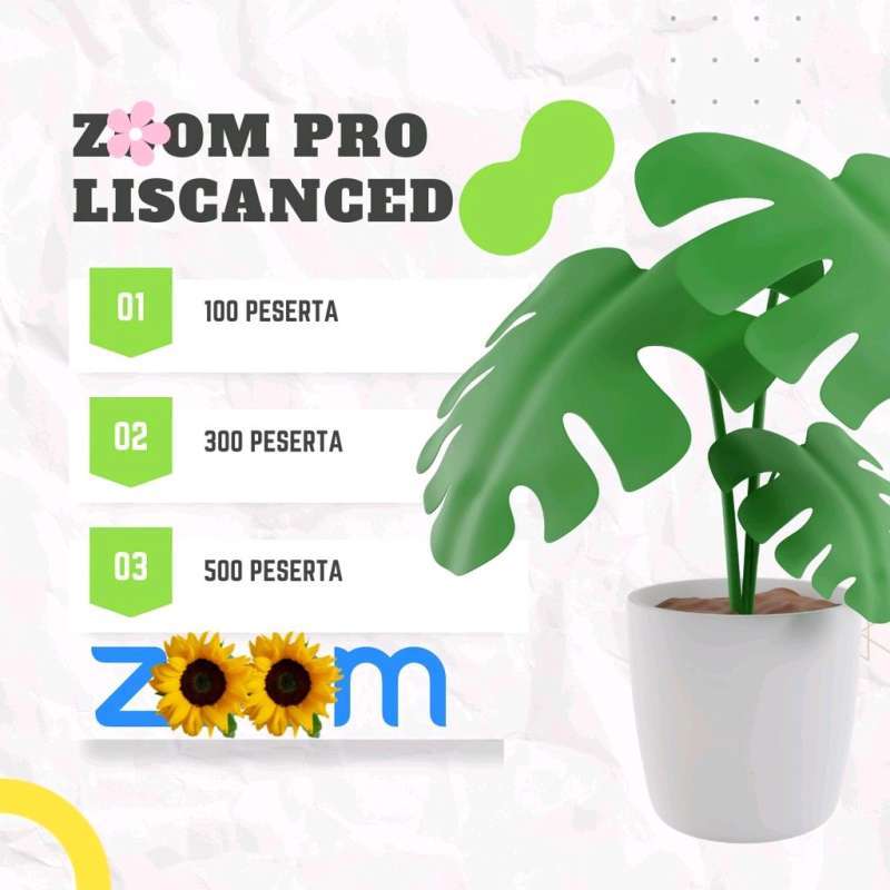 Jual Zoom Meeting Pro 1 Bulan - Zoom Meeting Pro 100 300 500 1000 ...