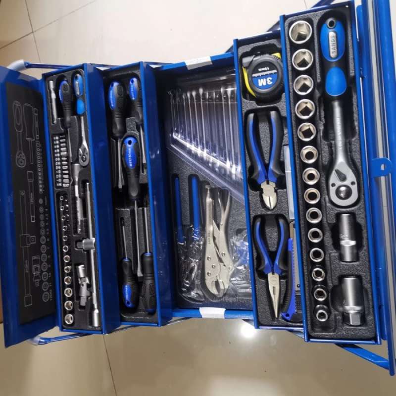 Promo Tool Kit Set Kunci Bengkel Komplit 91pc/kunci Shock Dll Best ...