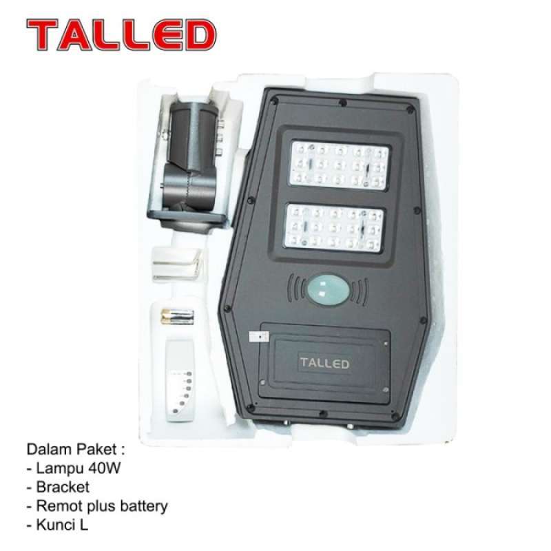 Promo Lampu Jalan Led 40w All In One Tenaga Surya Solar Panel Talled ...