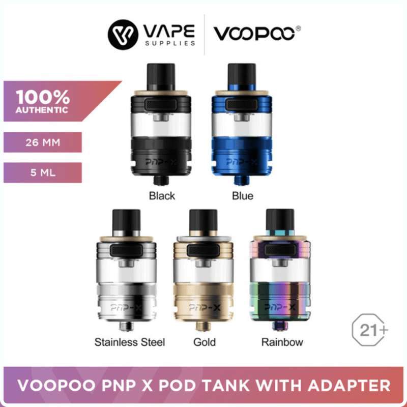 Jual Voopoo Pnp X Pod Tank With Adapter Authentic - Pnp X Pod Tank ...