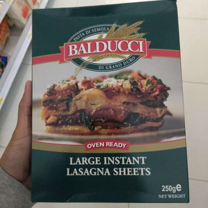 Jual balducci Large Instant lasagna sheets 250 gram / pasta kulit ...