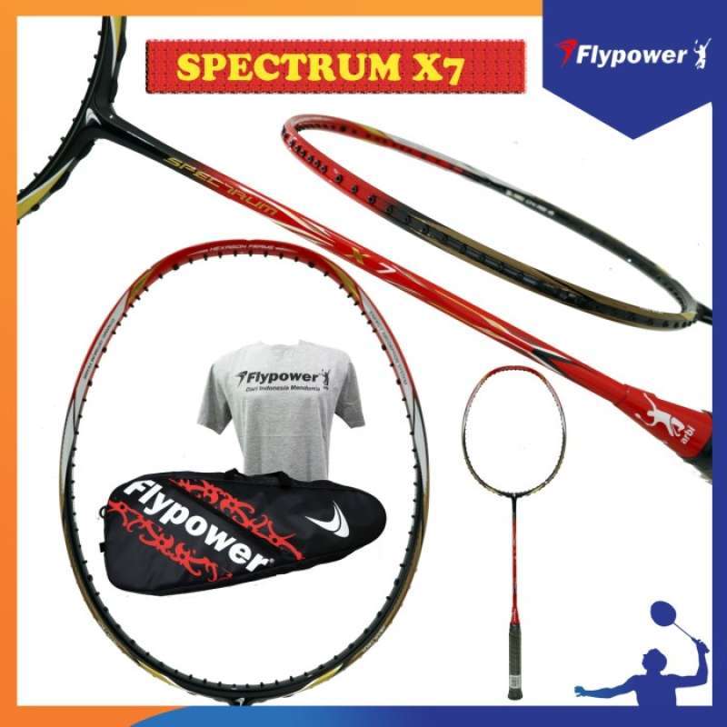Promo Raket Badminton Flypower - Spectrum X7 - Free Tas & Kaos Diskon ...