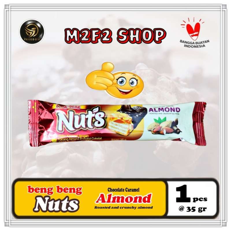 Promo Beng Beng Nuts Wafer Almond Caramel Chocolate Cokelat - 35 Gr ...