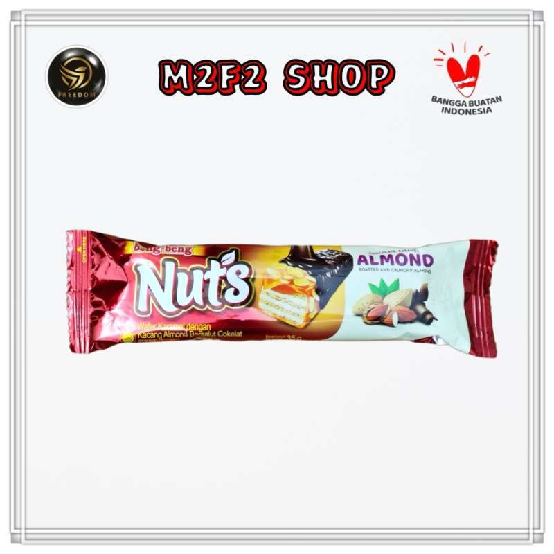 Promo Beng Beng Nuts Wafer Almond Caramel Chocolate Cokelat - 35 Gr ...