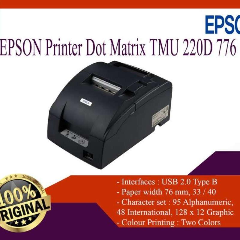 Jual Printer Epson TM-U220D-776 TMU 220D USB Receipt Printer Manual ...