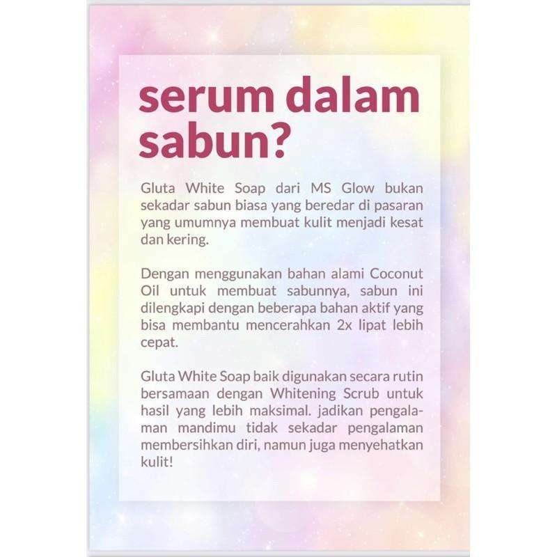 Promo Ms Glow Gluta White Soap | Sabun Gluta Diskon 32% Di Seller Cls ...