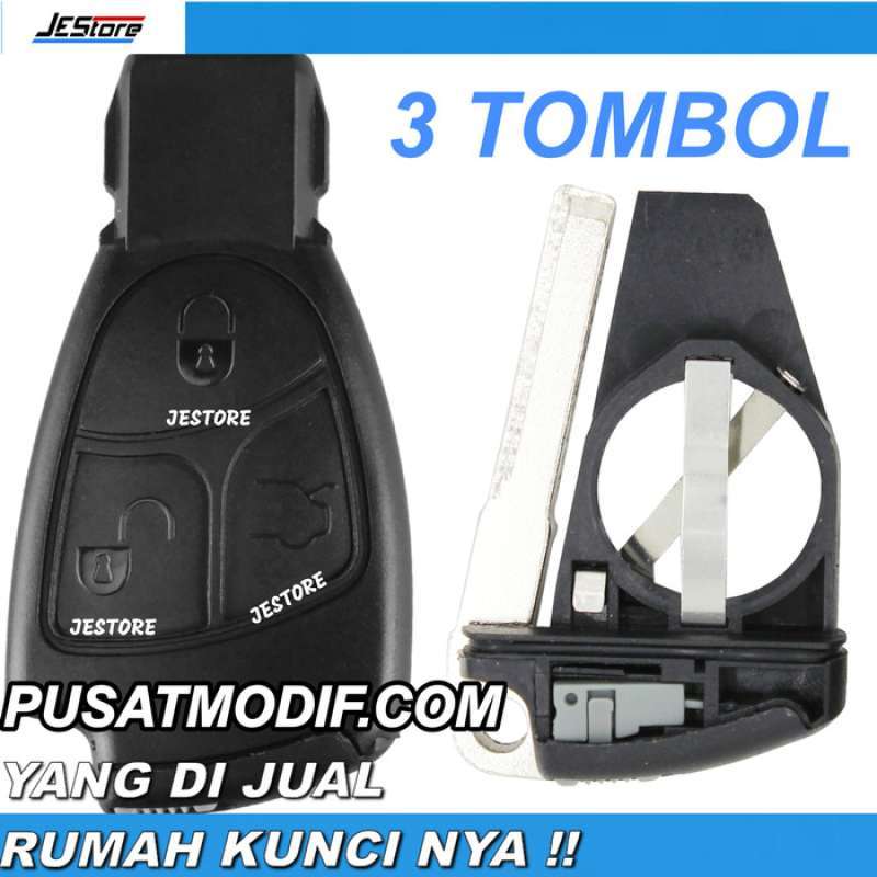 Jual Casing Mercedes 3btn W203 W210 W211 W220 Casing Kunci Remote ...