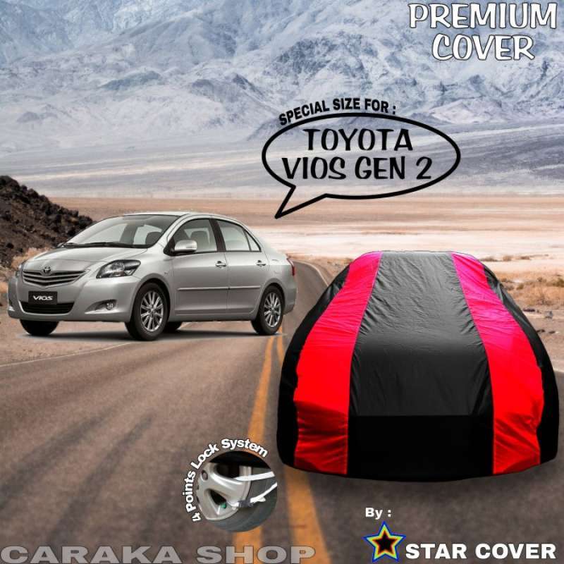 Jual Body Cover TOYOTA VIOS GEN 2 Sarung MERAH Penutup Toyota Vios Gen ...
