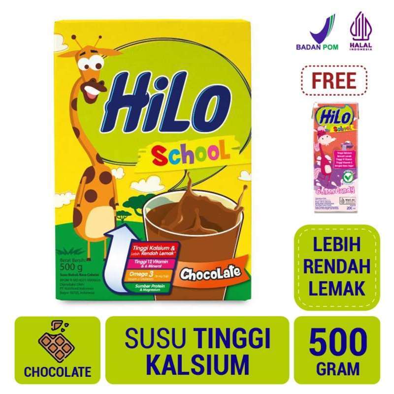Jual FREE HILO SCHOOL COTTON CANDY RTD - HiLo School Chocolate 500 gr ...