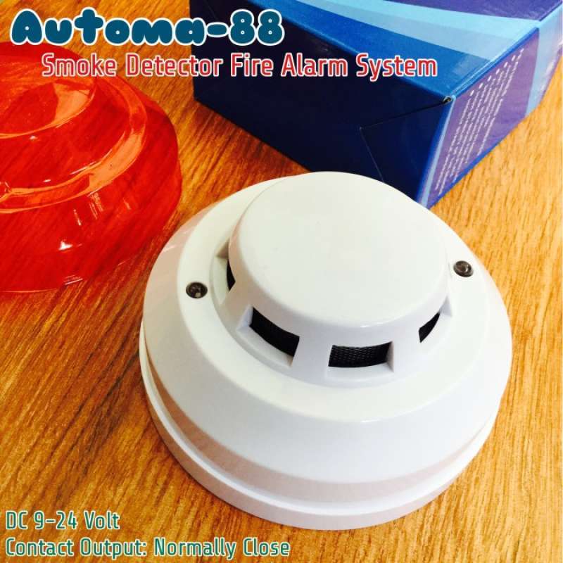 Jual Smoke Detector 4 Wire Nc Normally Closed Dc 12v 24v Fire Alarm ...