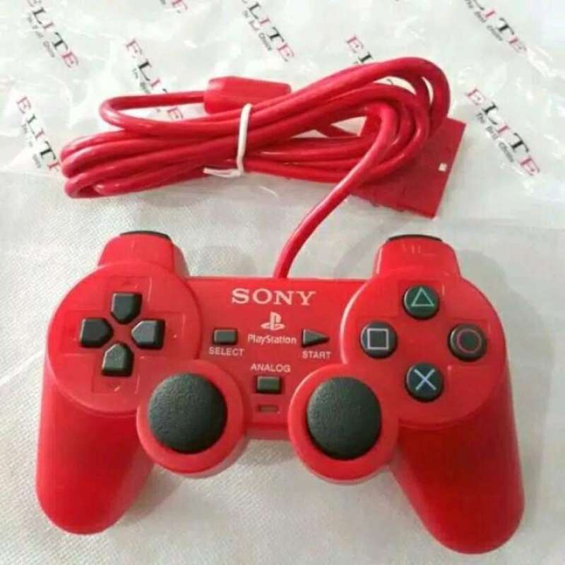 Jual Stik Ps2 Ori Pabrik Elite Hitam dan Warna Dualshock 2 di Seller ...