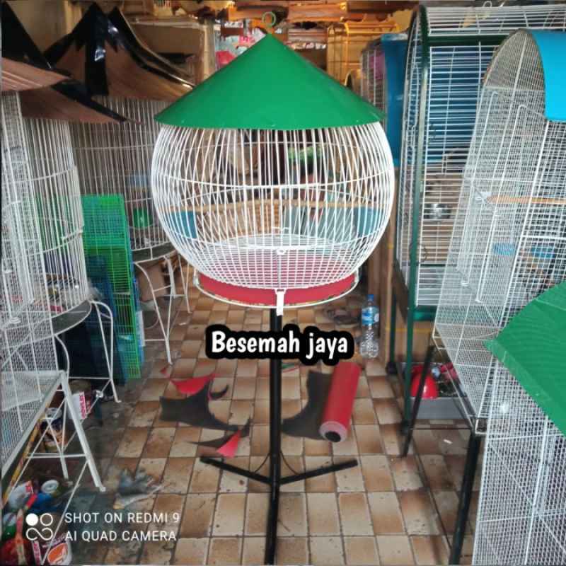Promo sangkar besi model gentong. buat burung beo, jalak, nuru dll ...